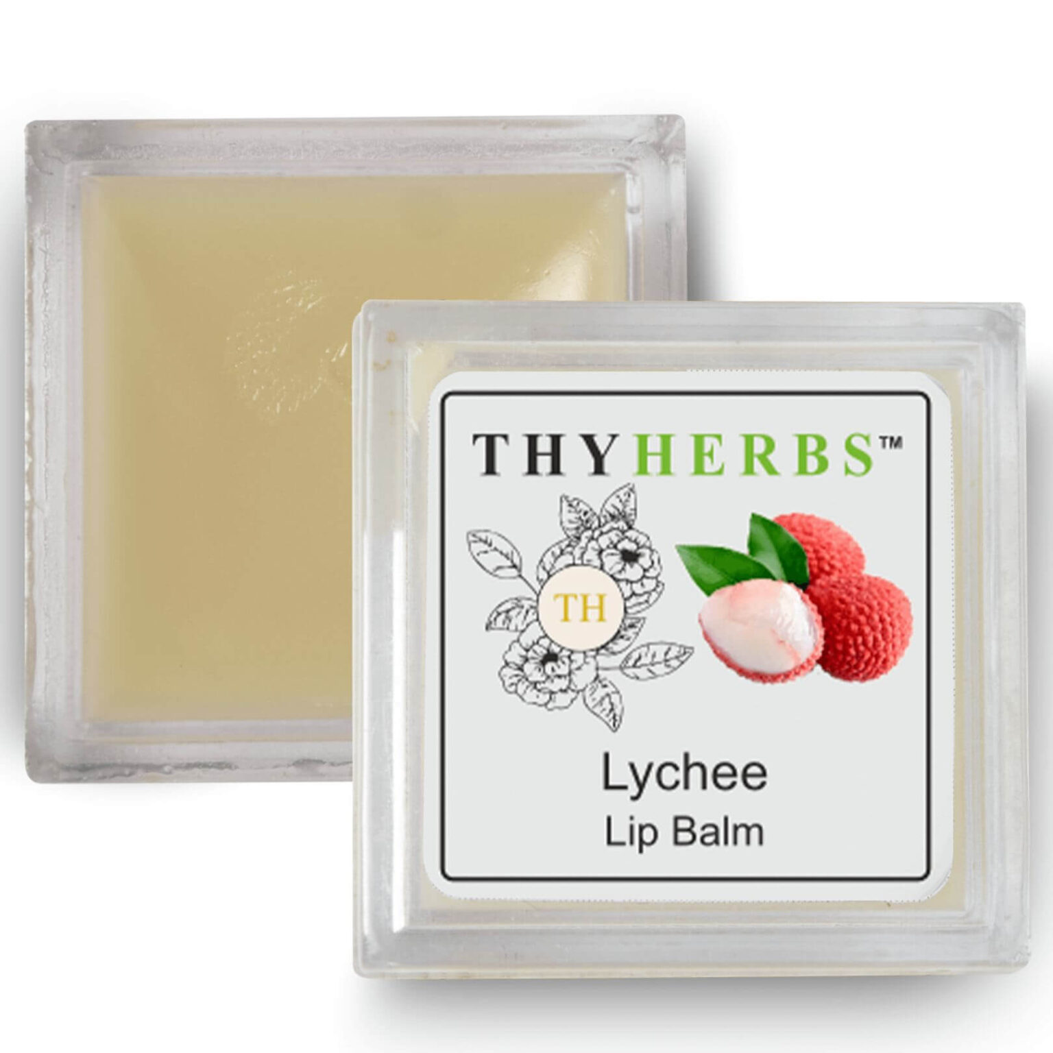 Lychee Lip Balm By ThyHerbs – Exfoliate,Hydrate & Glow Naturally